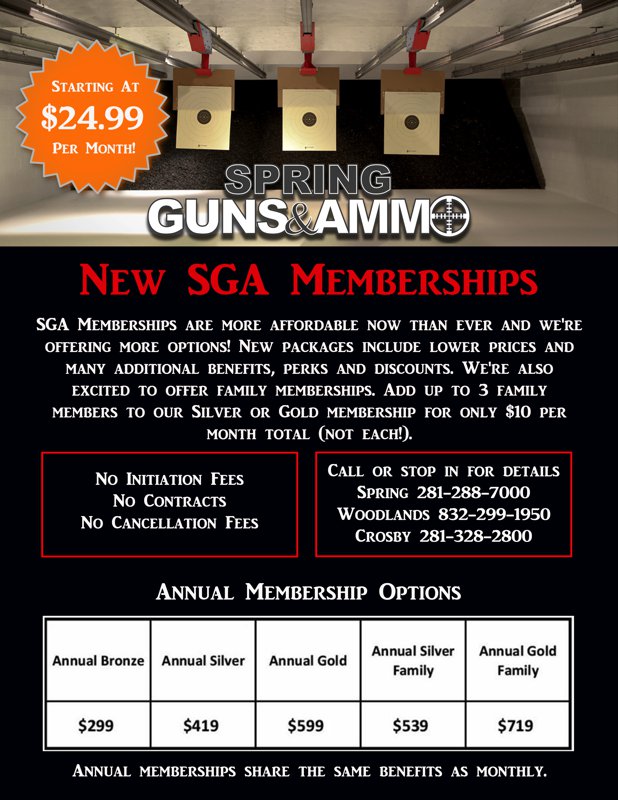 Promotions - Spring Guns & Ammo